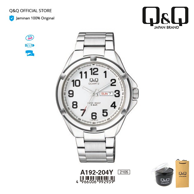 Jual Q&Q QnQ QQ Original Jam Tangan Pria Fashion Analog Stainless Steel ...