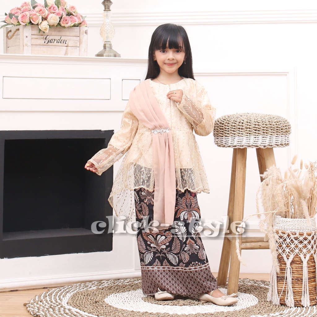 Jual stelan brokat anak umur 6-9th brokat kebaya anak baju wisuda ...
