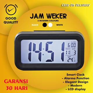 Jual Jam Meja Digital Weker LED Digital Clock Digital Smart Alarm Kotak ...