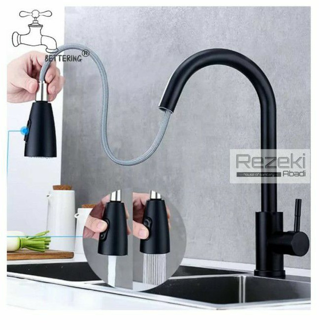 Jual Kran Angsa Panas Dingin Stainless Sus304 untuk Sink Dapur model ...