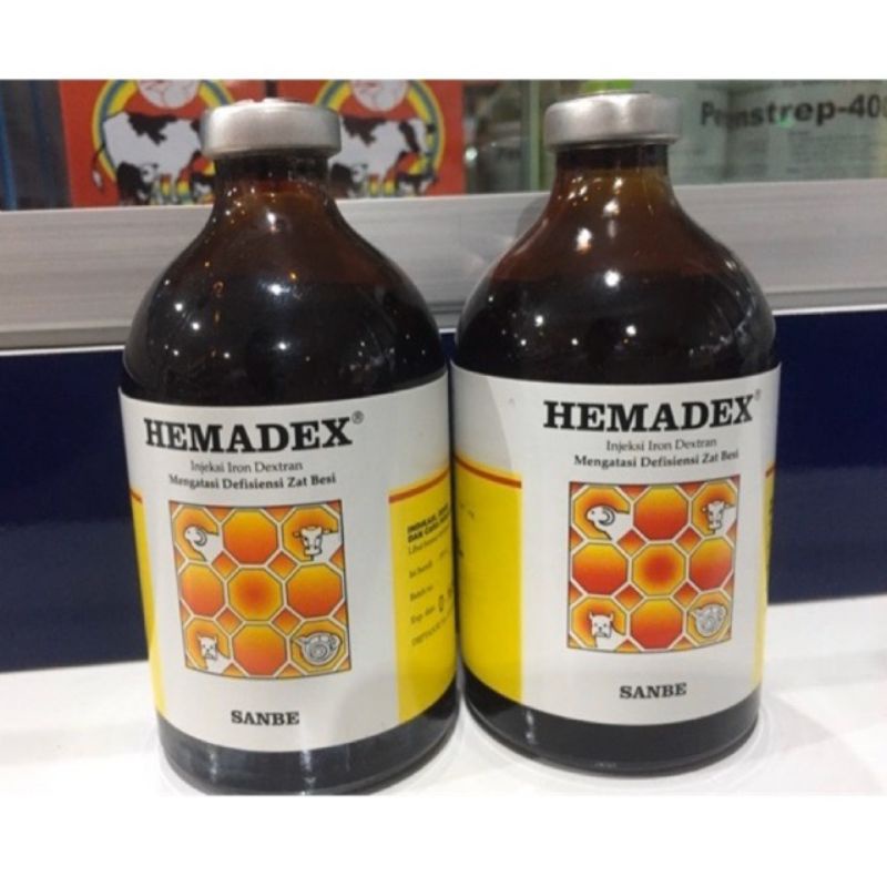 Jual Hemadex Inj 100 ml Injeksi Sapi Kambing Anjing Kucing Domba Babi ...