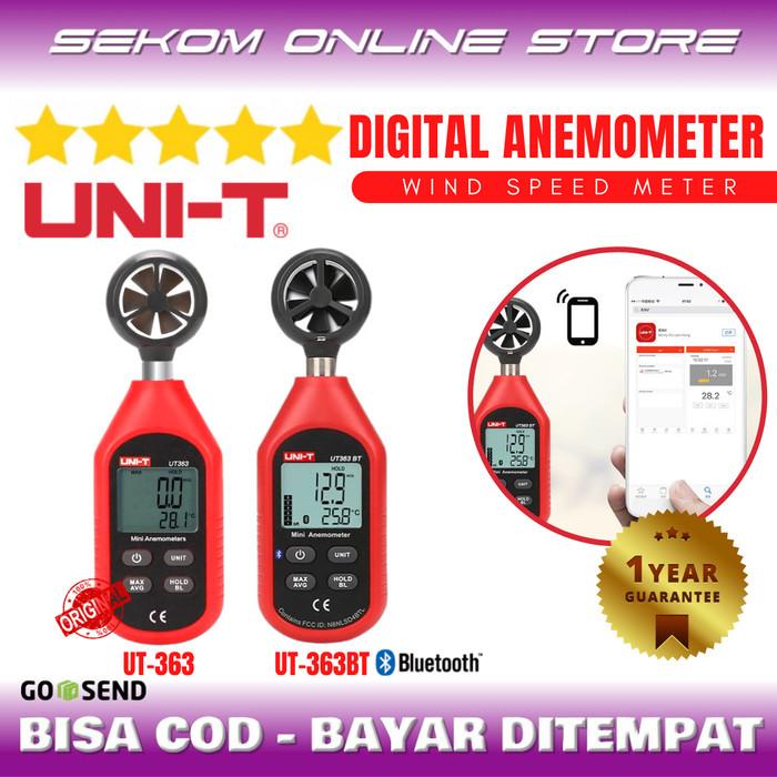 Jual Measuring Uni-T Mini Digital Bluetooth Anemometer Wind Speed Meter ...
