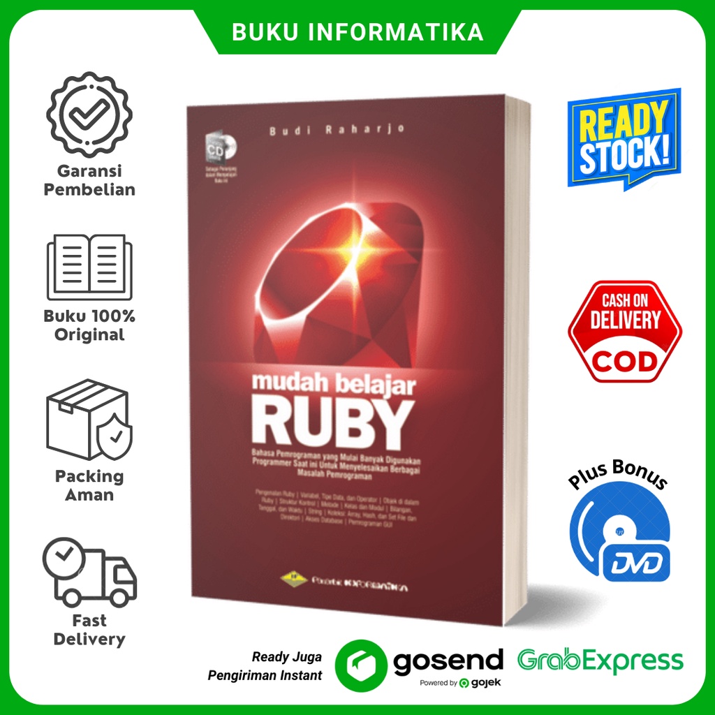 Jual Buku Mudah Belajar Ruby + Bonus CD | Shopee Indonesia