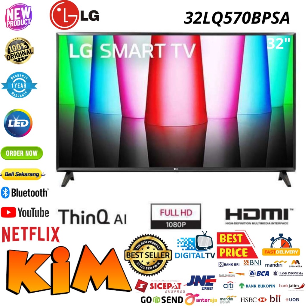 Jual LG 32LQ570BPSA LED TV 32 INC -SMART TV WEB OS YOUTUBE 32LQ570 NEW ...