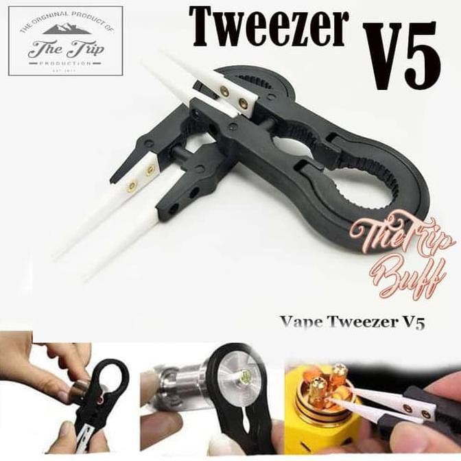 Jual VAPE TWEEZER V5 CERAMIC NEW EDITION untuk coiling serbaguna ...