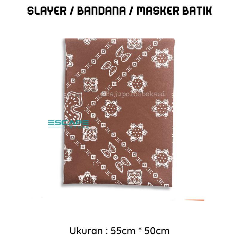 Jual Slayer batik multifungsi bandana batik masker batik syal batik ...