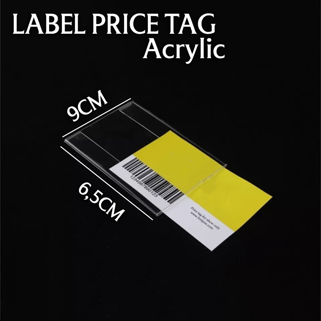 Jual Label Display Harga Acrylic 9x6,5 / Akrilik Product Price Tag ...