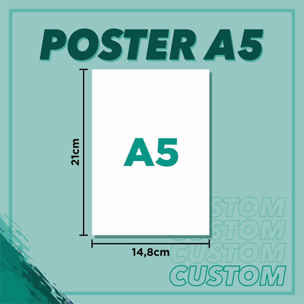Jual CETAK POSTER A5 CUSTOM HARGA TERMURAH | Shopee Indonesia