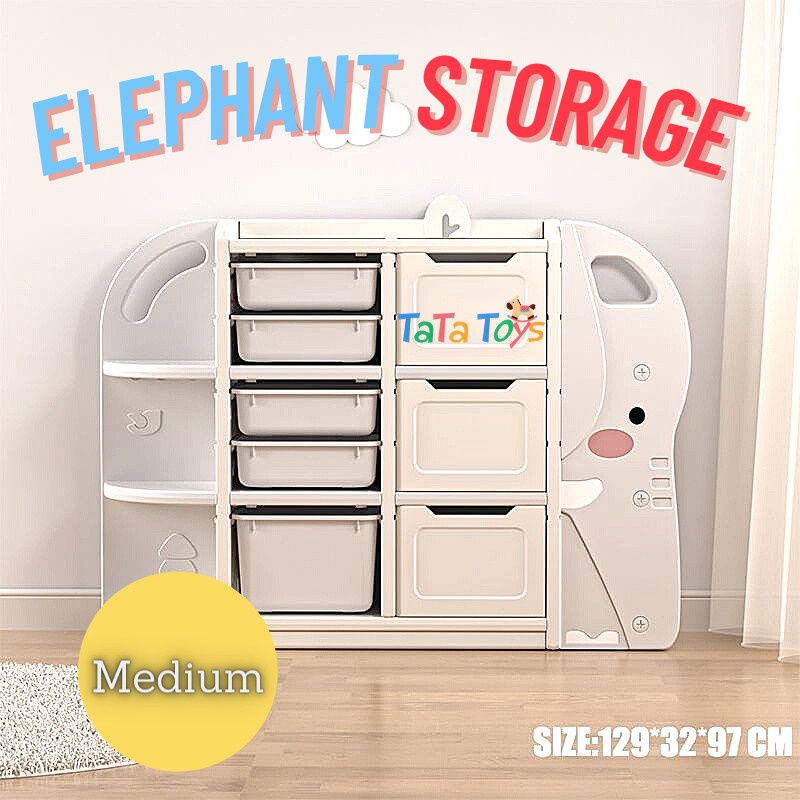 Jual TaTa Toys Rak Mainan / Lemari Anak Motif Gajah - Elephant Cabinet ...