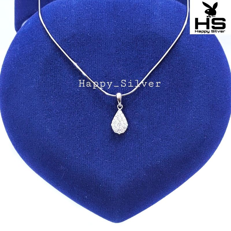 Jual SET KALUNG WANITA PERAK ASLI 925 SILVER LAPIS EMAS PUTIH LIONTIN ...
