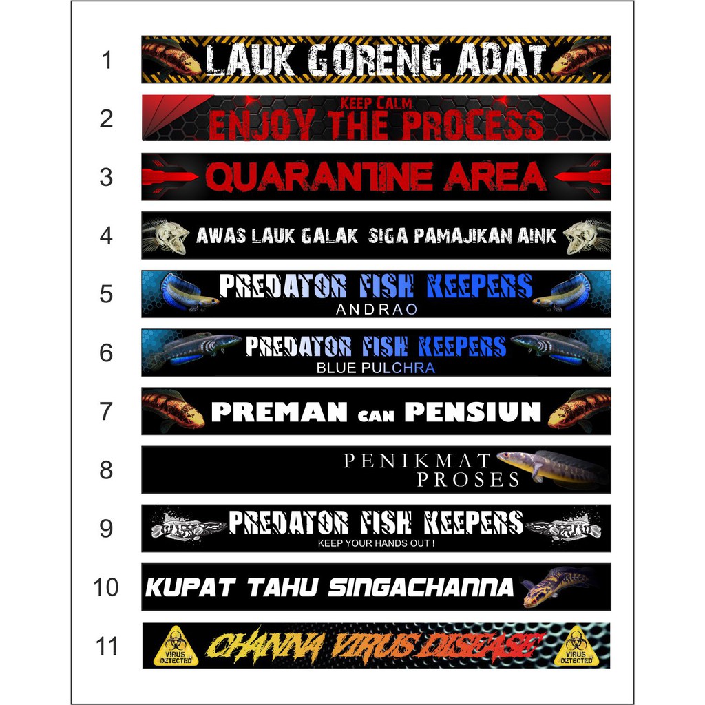 Jual STIKER TANK AKUARIUM / STIKER CUSTOM / STIKER IKAN PREDATOR ...