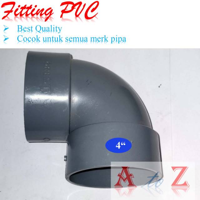 Jual Keni 4"/knee 4 in/fitting/elbow 4 inch/knie pvc 4" | Shopee Indonesia