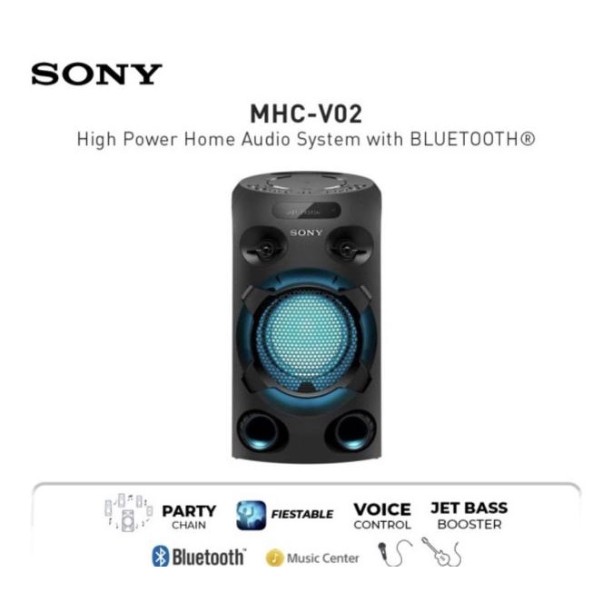 Jual Sony Mhc-V02 High Power Audio System With Bluetooth Mhcv02 Speaker Leenayeon12 | Shopee ...