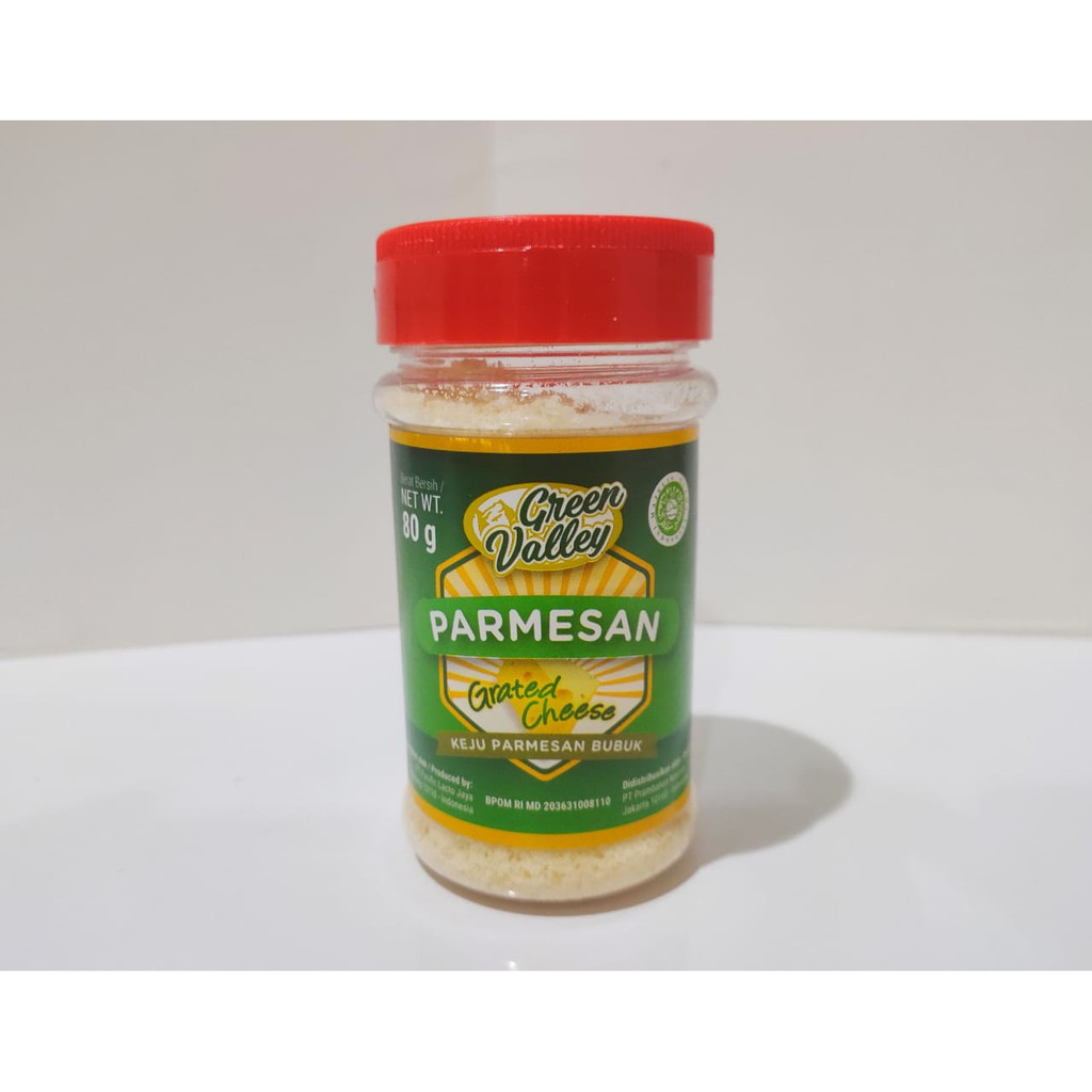 Jual green valley parmesan grated cheese keju permesan bubuk green ...