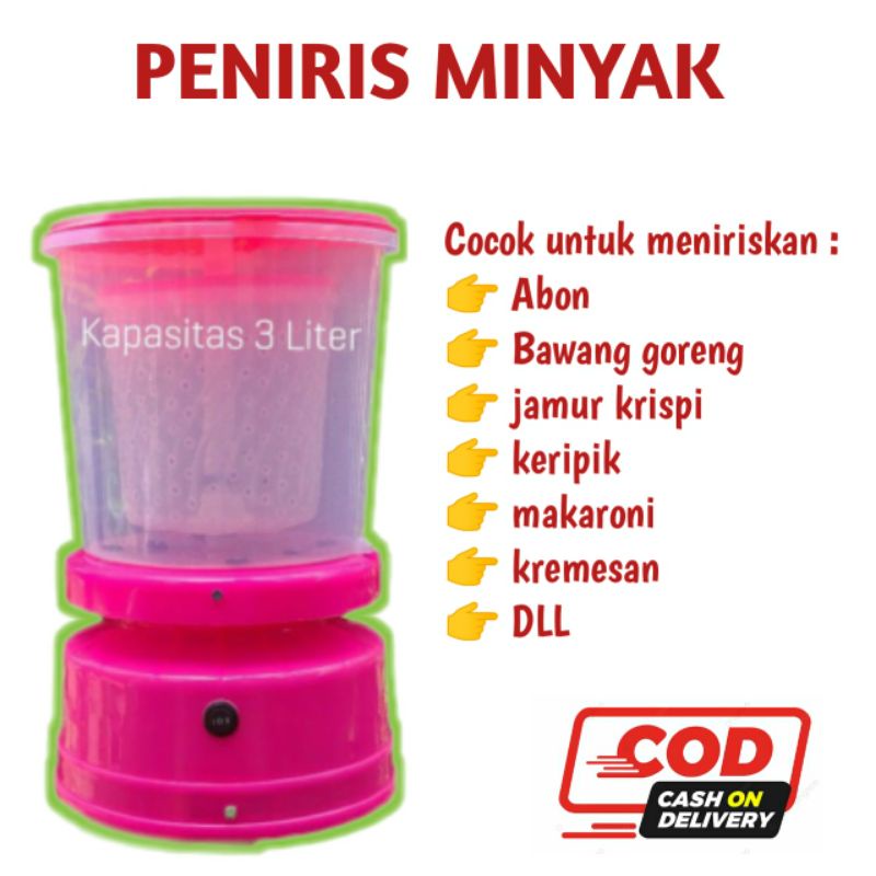 Jual SPINER PENIRIS/PENGERING MINYAK 3L | Shopee Indonesia