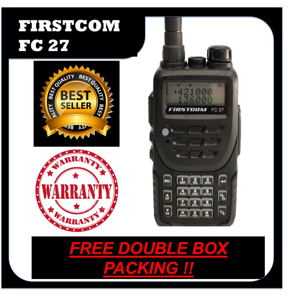 Jual HT Firstcom FC 27 Dual Band IP66 Waterproof / FC-27 VHF UHF ...
