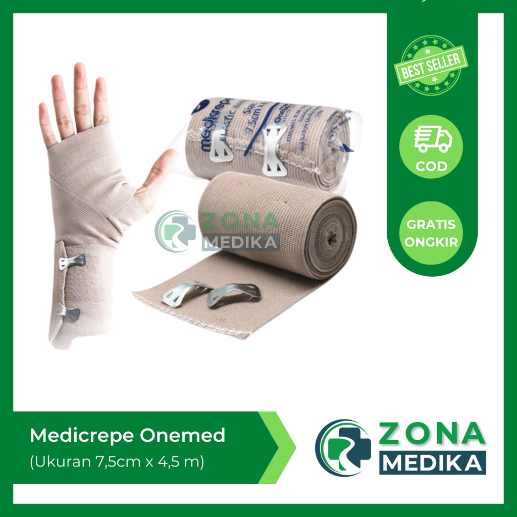 Jual Medicrepe Onemed 7,5 x 4,5m /Elastic bandage 3 inch | Shopee Indonesia