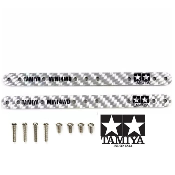 Jual Rep Tamiya 95307 HG Carbon Reinforcing Plate Set (1.5mm/Silver ...
