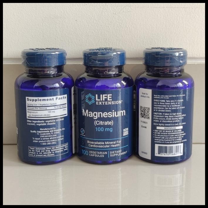 Jual Life Extension Magnesium Citrate 160 Mg 100 Veg Capsules Original ...