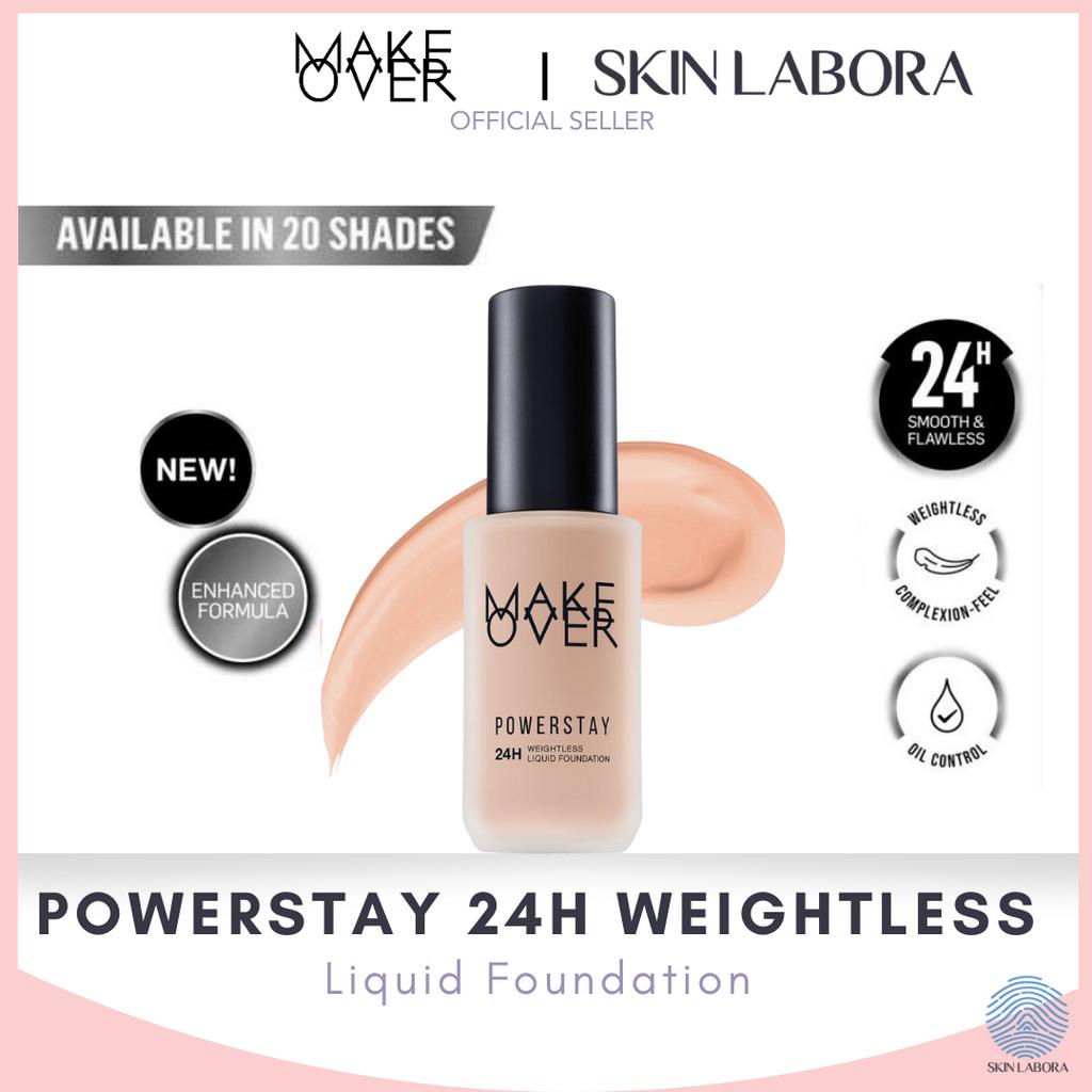 Jual MAKE OVER Powerstay 24H Weightless Liquid Foundation 40 ml ...