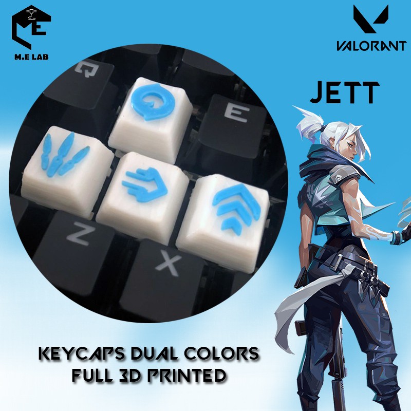 Jual Valorant Keycaps Jett Dual Color set | Shopee Indonesia