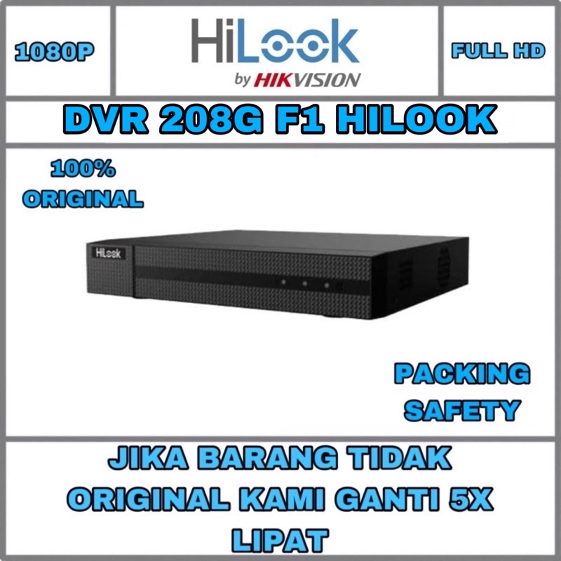 Jual DVR HiLook by Hikvision Hikvision 8CH 8channel 1080P DVR-208G-F1(s ...