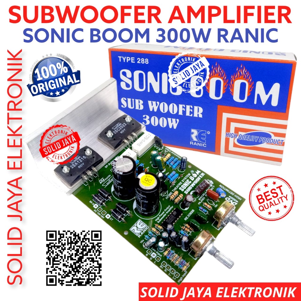 Jual KIT POWER SUBWOOFER SONIC BOOM 300W SONIC BOOM SANKEN II SUB 300 ...