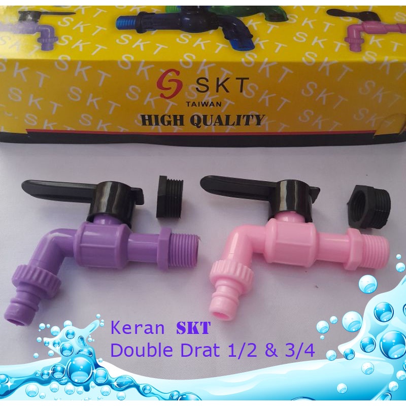 Jual PVC Keran Air 2 Way, Awet Berkualitas dengan Double Drat untuk ...