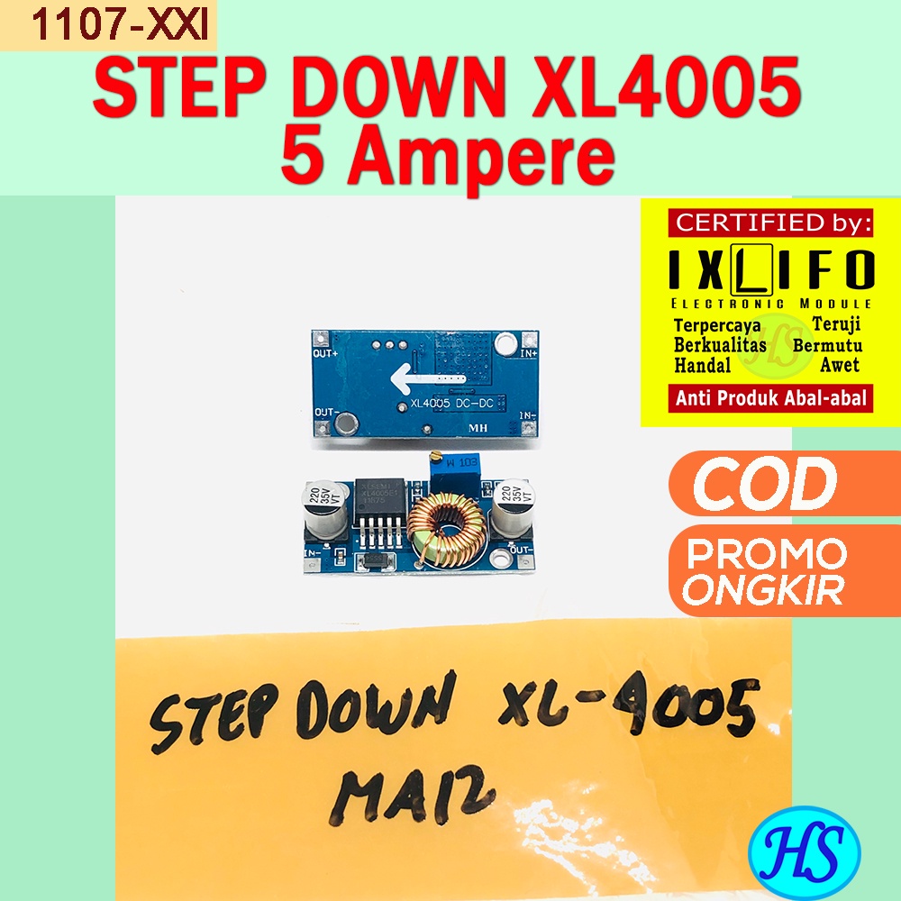 Jual XL4005 DC-DC Adjustable Step Down Module 5A Buck Converter | Shopee Indonesia