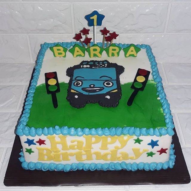 Jual Kue ulang tahun tayo buttercream cake ultah tayo | Shopee Indonesia