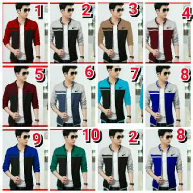 Jual JAKET PRIA NIKE - JAKET PRIA BABYTERRY Warna Merah Coklat Hitam ...