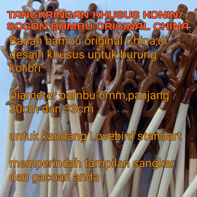 Jual Tangkringan kolibri ukir bambu china isi 3 | Shopee Indonesia