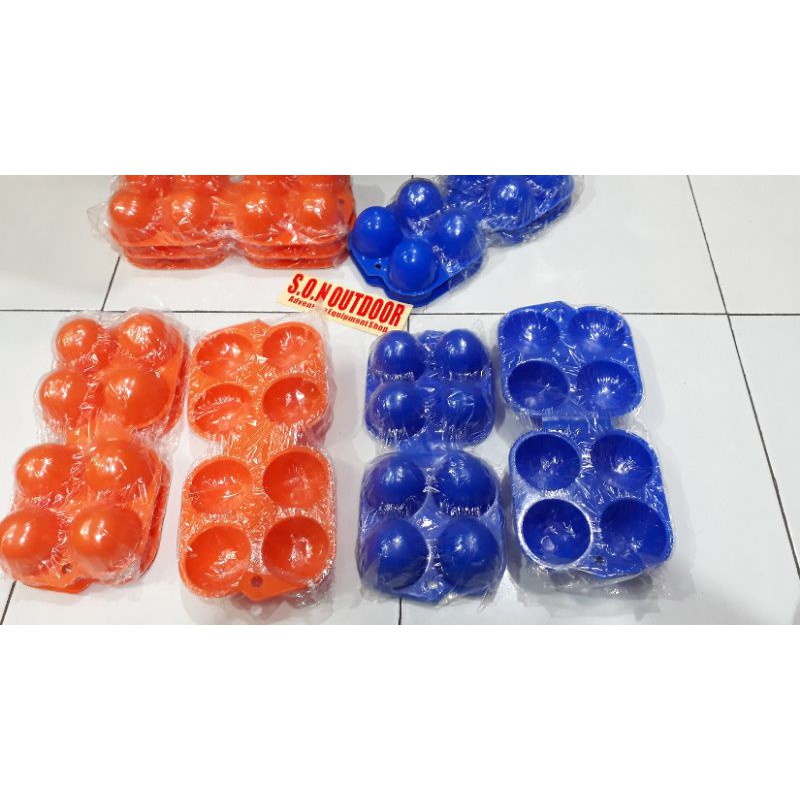 Jual TEMPAT TELUR TELOR CAMPING FOLDING EGG ROLL WADAH KAPASITAS 4 ...