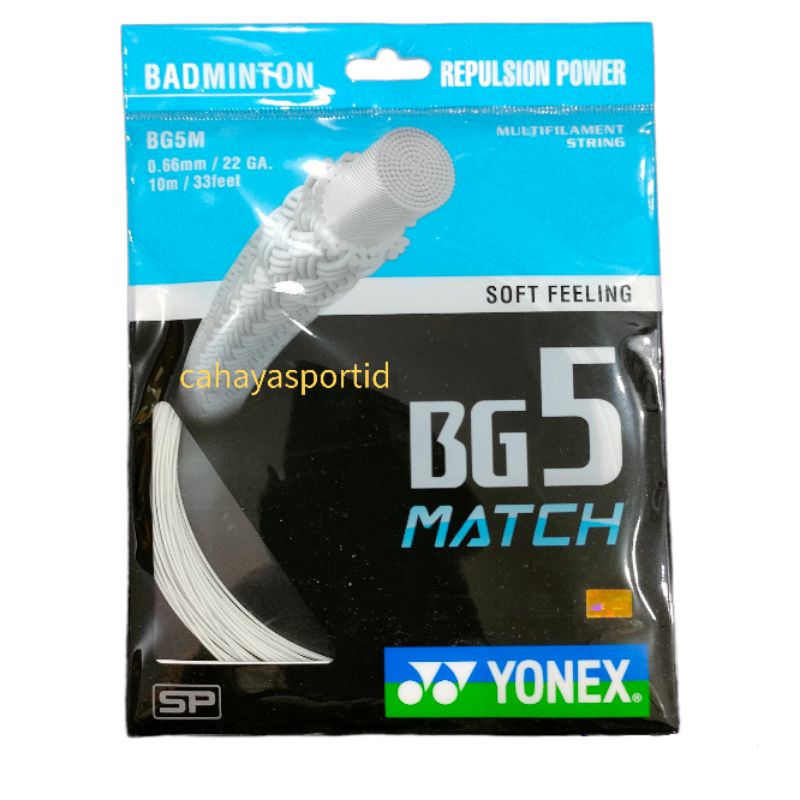 Jual Yonex BG 5 Match Senar Badminton (Badminton String) | Shopee Indonesia