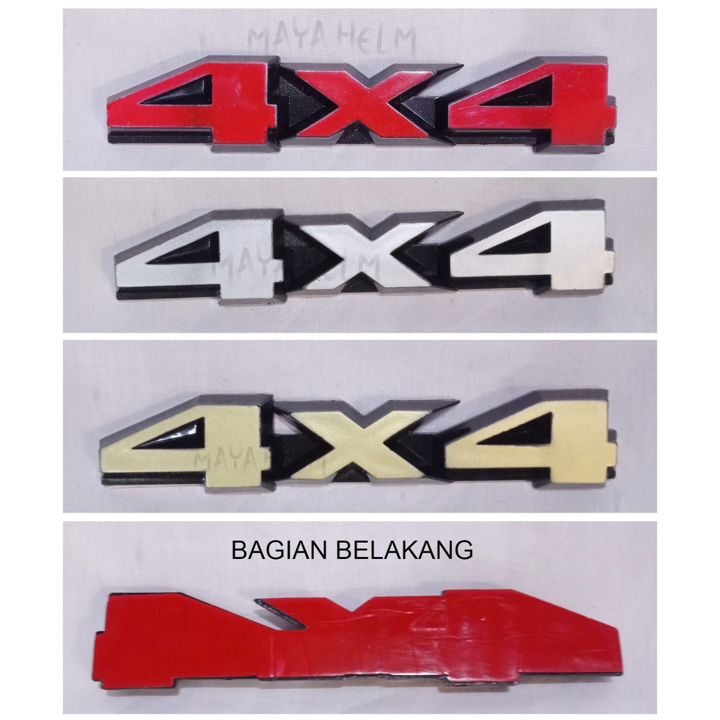 Jual Emblem Logo Mobil Jeep 4x4 Tebal Warna Aksesoris Variasi Mobil ...