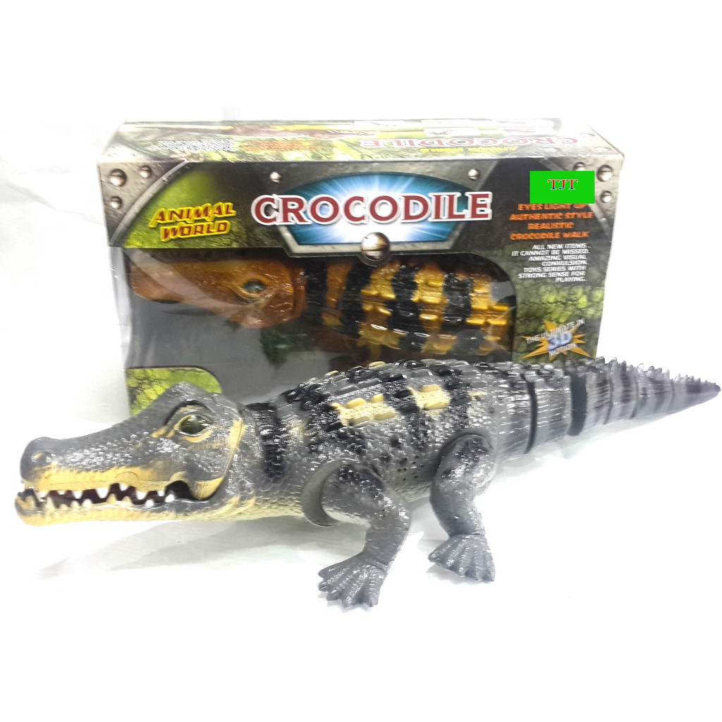 Jual PROMO MAINAN BUAYA BESAR /ANIMAL WOLD CROCODILE BATTERY OPERATED ...