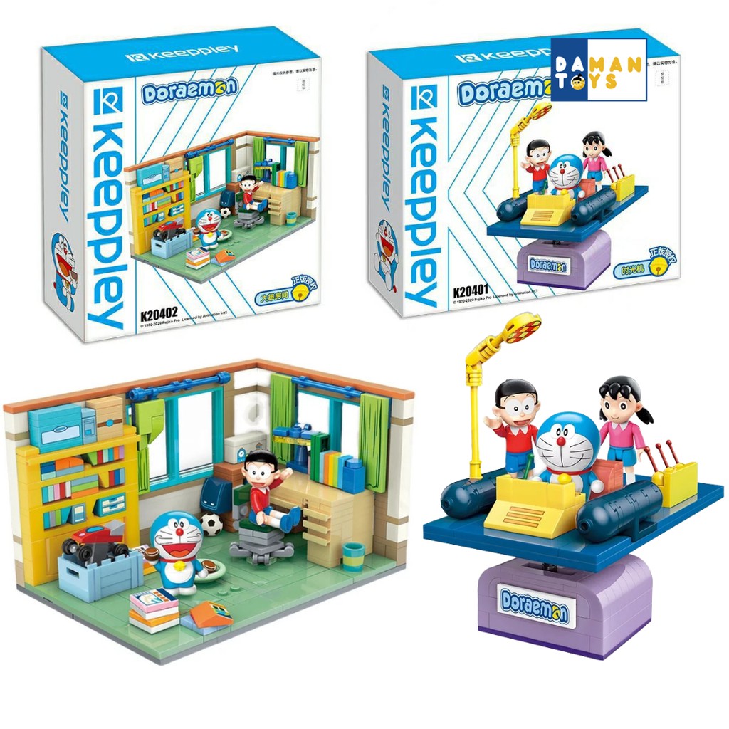 Jual rm89 Keeppley Bricks Kamar Nobita Doraemon figure diorama mainan ...