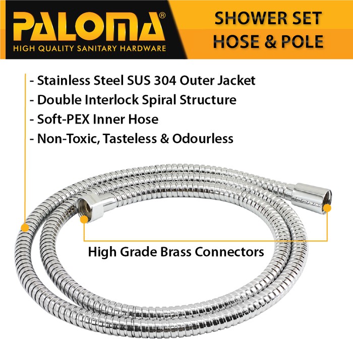 Jual PALOMA SSP 1106 Shower Set Tiang Handshower Mandi Hand Shower ...