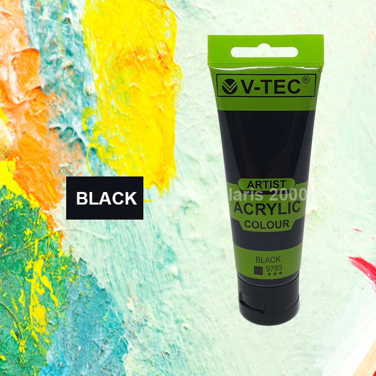 Jual Cat Akrilik Vtec Black 75ml | Shopee Indonesia
