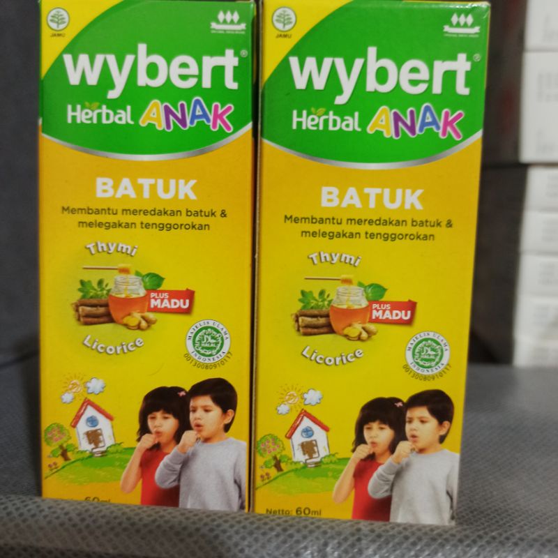 Jual WYBERT HERBAL SYRUP OBAT BATUK ANAK 60 ML | Shopee Indonesia