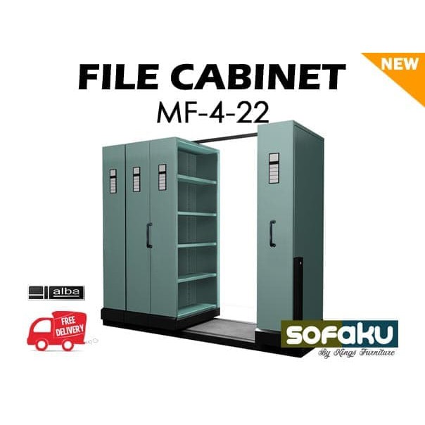 Jual ALBA Mobile File Manual MF-4-22 Kabinet File Sliding Jalan ...