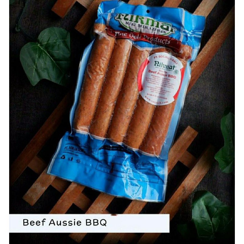 Jual Beef Aussie BBQ Sausage 320 gr - Sosis Sapi rasa BBQ | Shopee ...