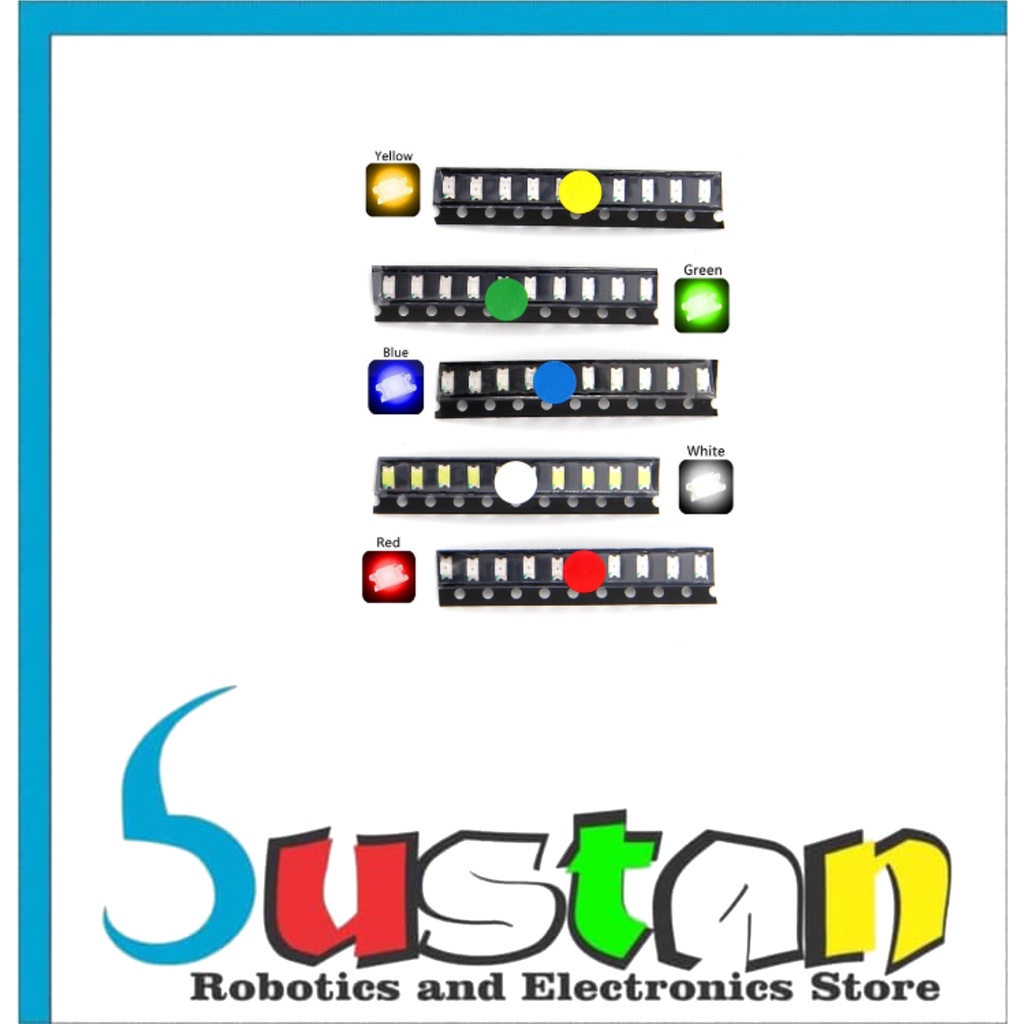 Jual LED 1206 SMD MERAH COLOUR RED SUPERBRIGHT LIGHT CHIP INDICATOR ...