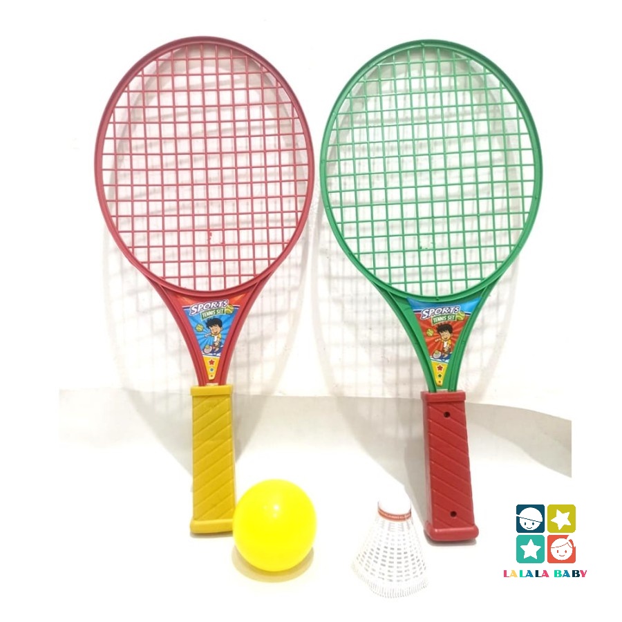 Jual Lalala Baby Mainan Raket Anak Set Plastik - SPORTS TENNIS SET ...
