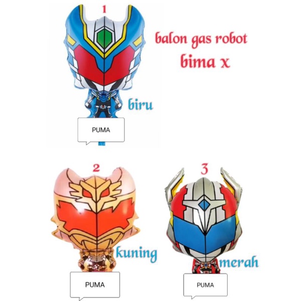 Jual balon karakter Bima X | Shopee Indonesia