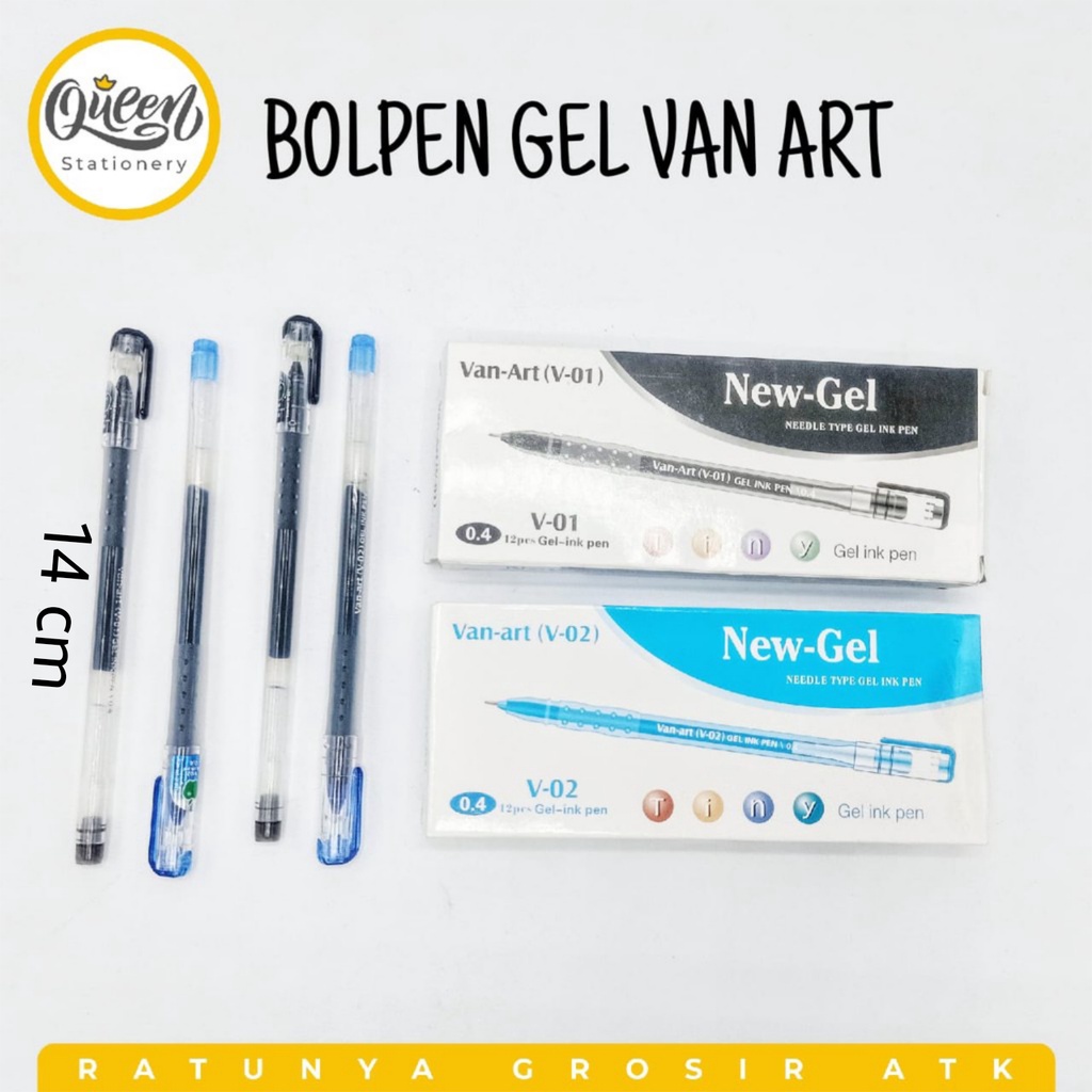 Jual BALLPOINT GEL 0.4MM VAN-ART/ PULPEN / POLPEN / BOLPEN GEL VAN ART ...