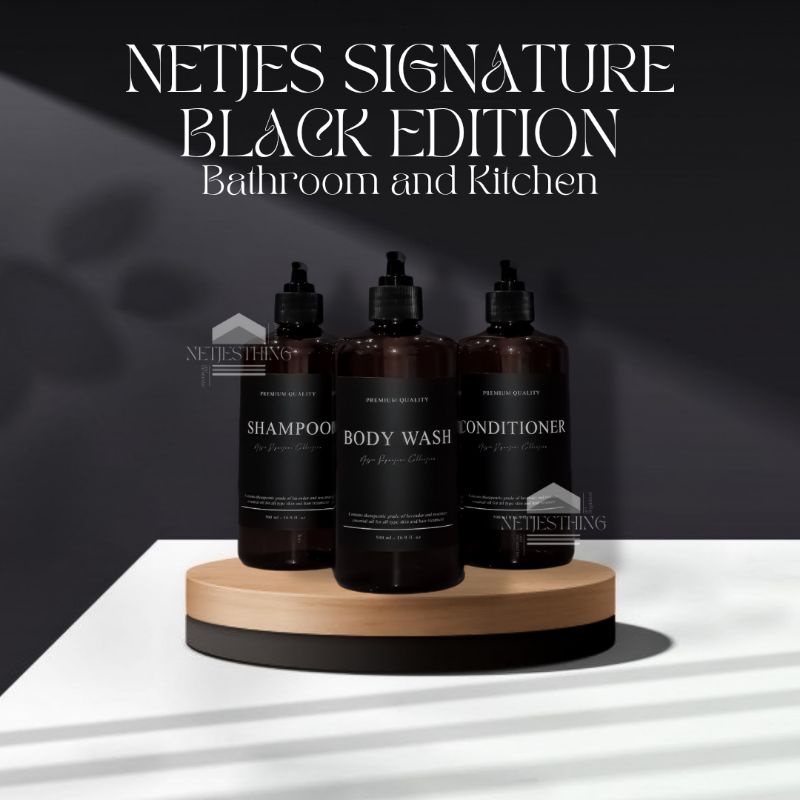 Jual Botol Refill Aesthetic Sabun Shampoo - BLACK SIGNATURE COLLECTION ...
