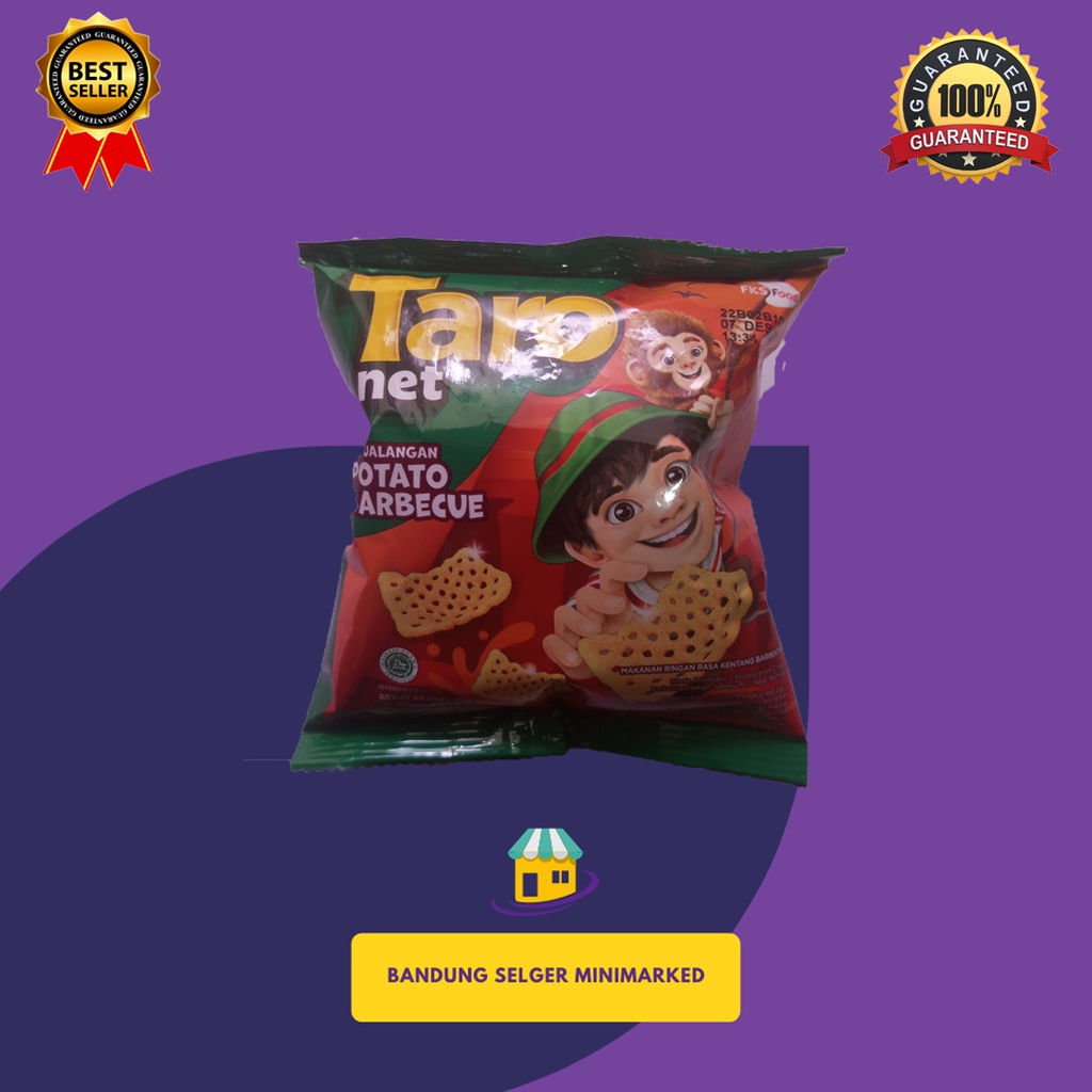 Jual SNACK TARO NET POTATO BARBEQUE 10 GR | Shopee Indonesia