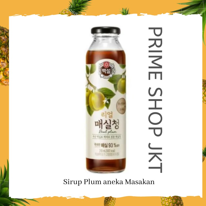Jual Cj Beksul Plum Syrup - Sirup Maesil Korea 310 ml Botol Kaca ...