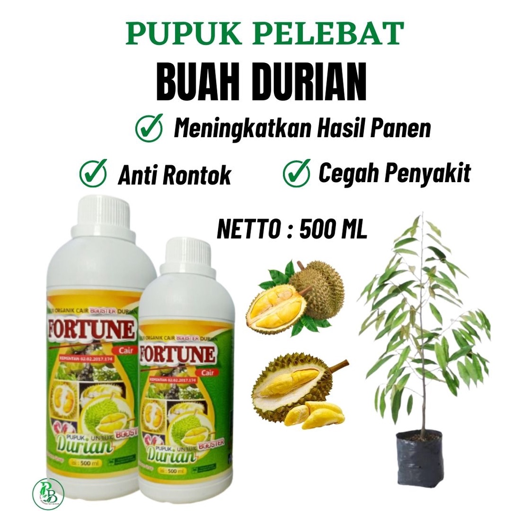 Jual Pupuk Buah Durian Cair 500 ml Supaya Berbuah Lebat, Booster Durian Montong | Shopee Indonesia